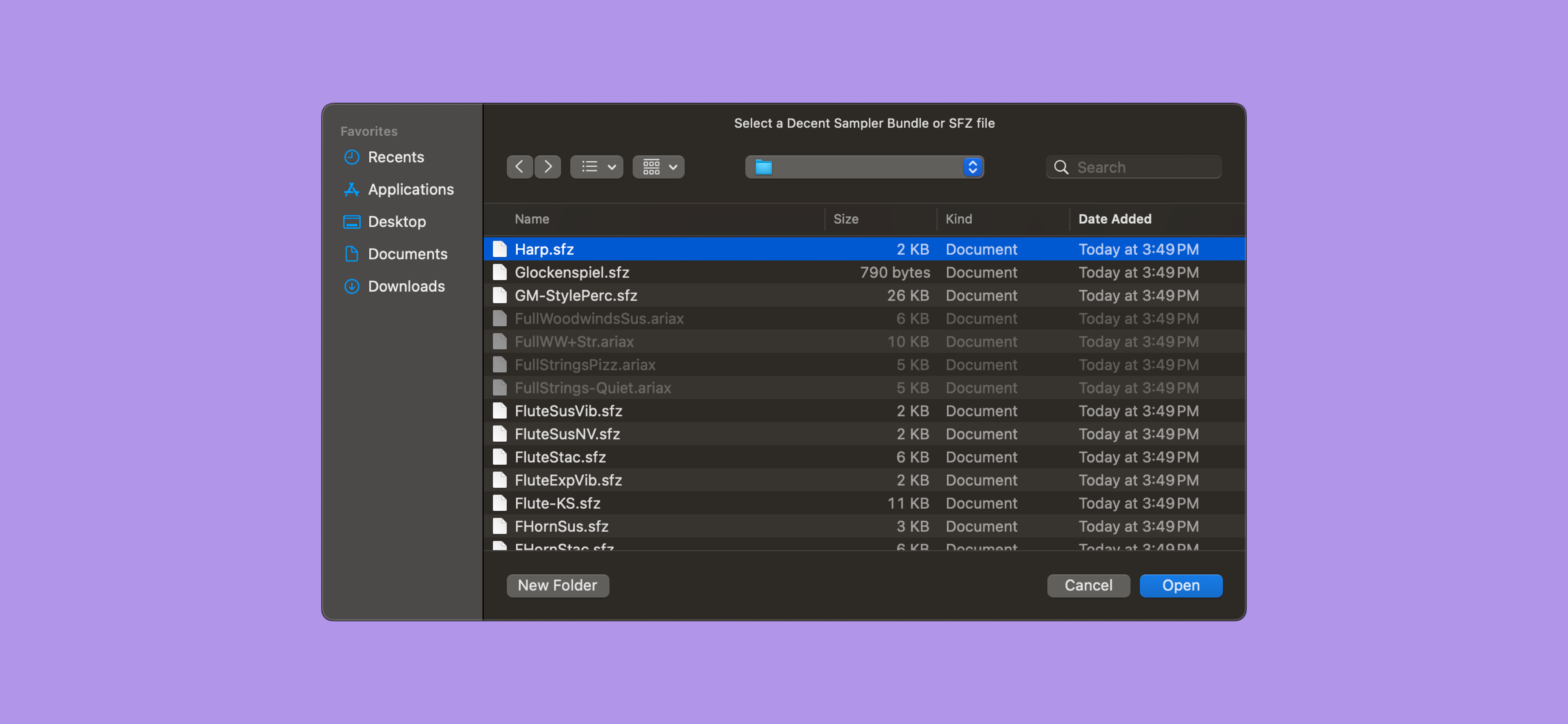 Import SoundFont (SFZ) and Decent Sampler Instruments. – Future Audio ...